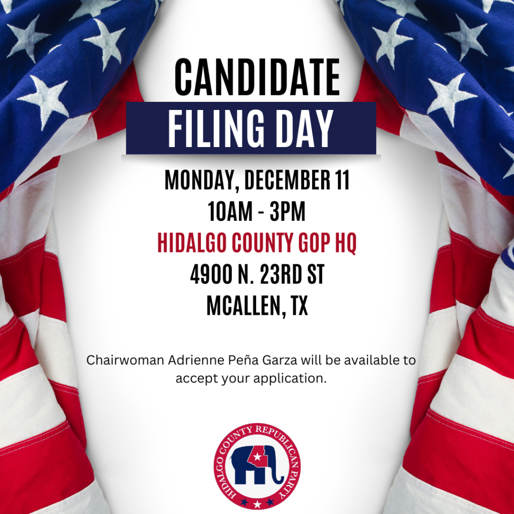Candidate Filing Day – Chairwoman Adrienne Peña Garza will be available ...